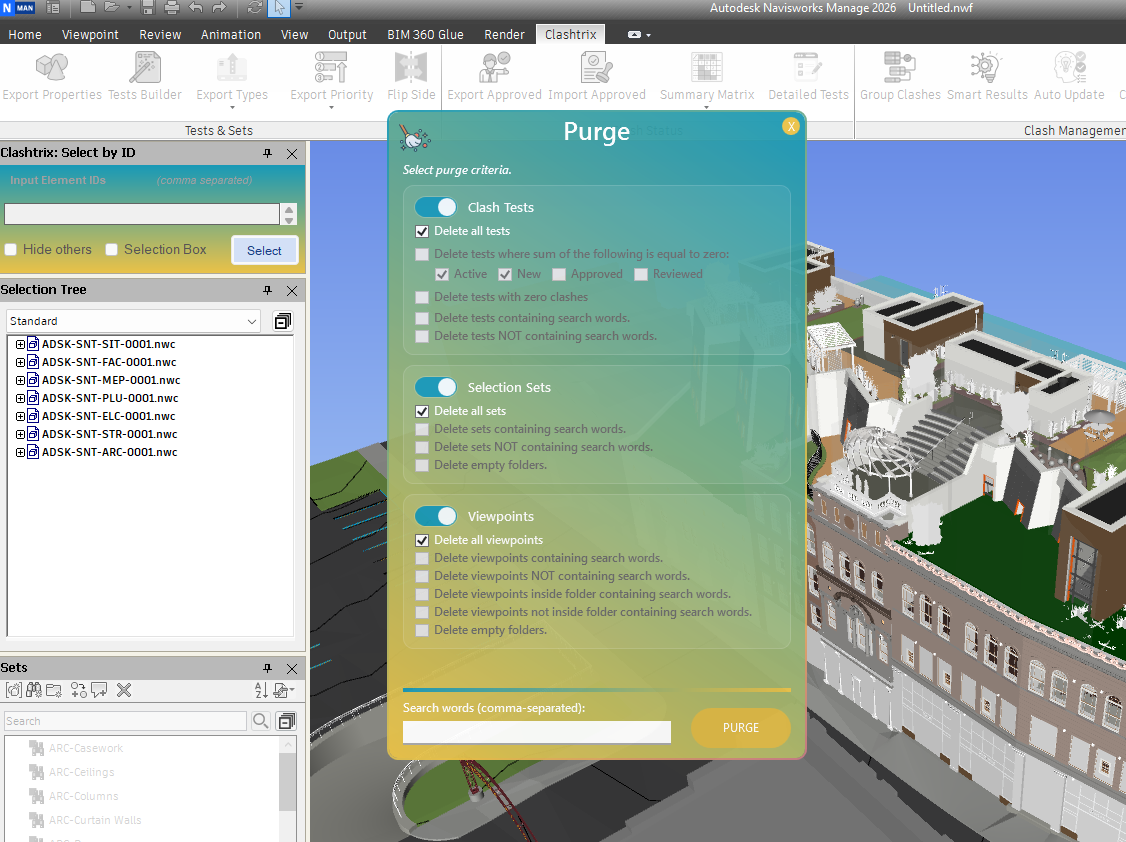 Clashtrix - Navisworks Plugin - Help File