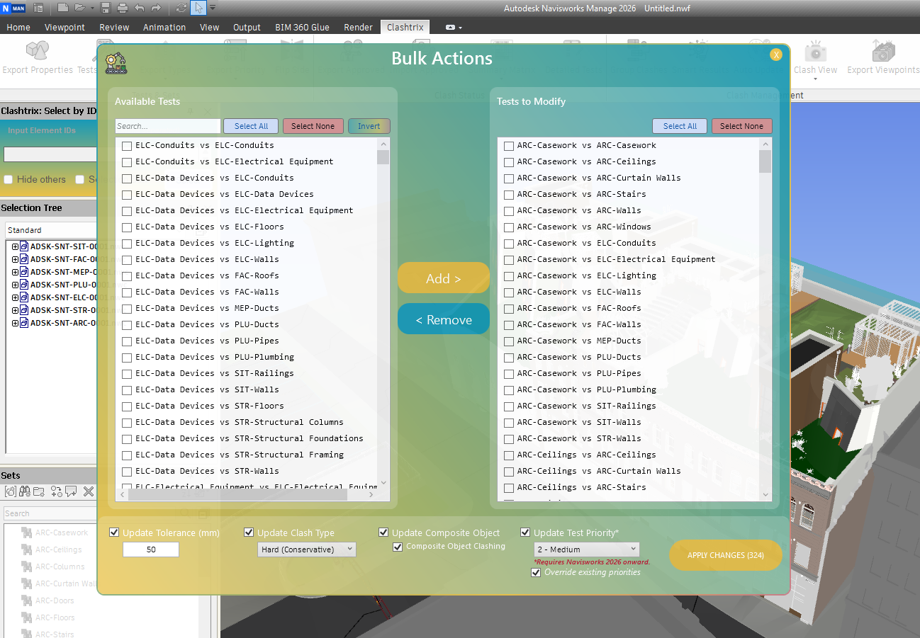 Clashtrix - Navisworks Plugin - Help File