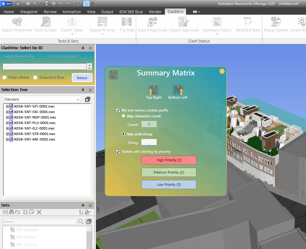 Clashtrix - Navisworks Plugin - Help File