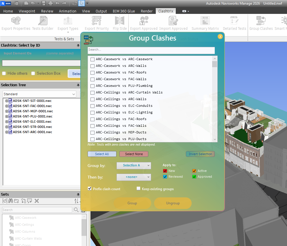 Clashtrix - Navisworks Plugin - Help File