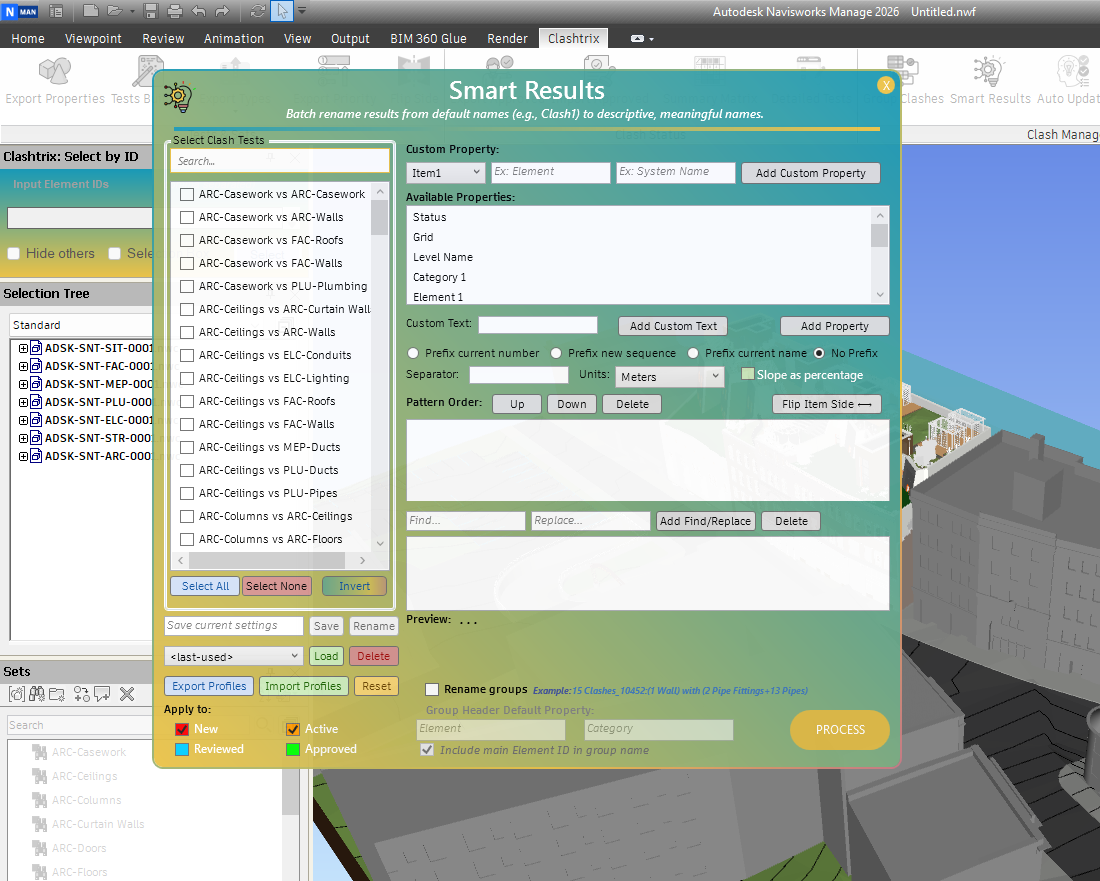 Clashtrix - Navisworks Plugin - Help File